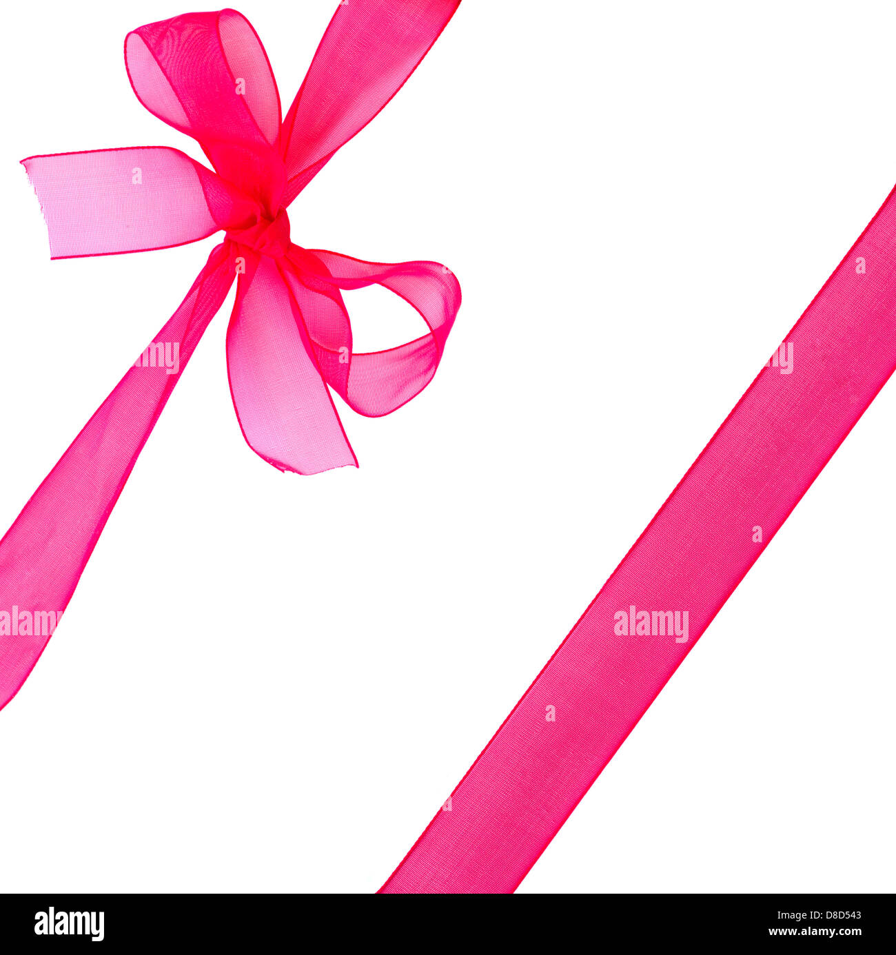 red ribbon and bow Stock Photo - Alamy