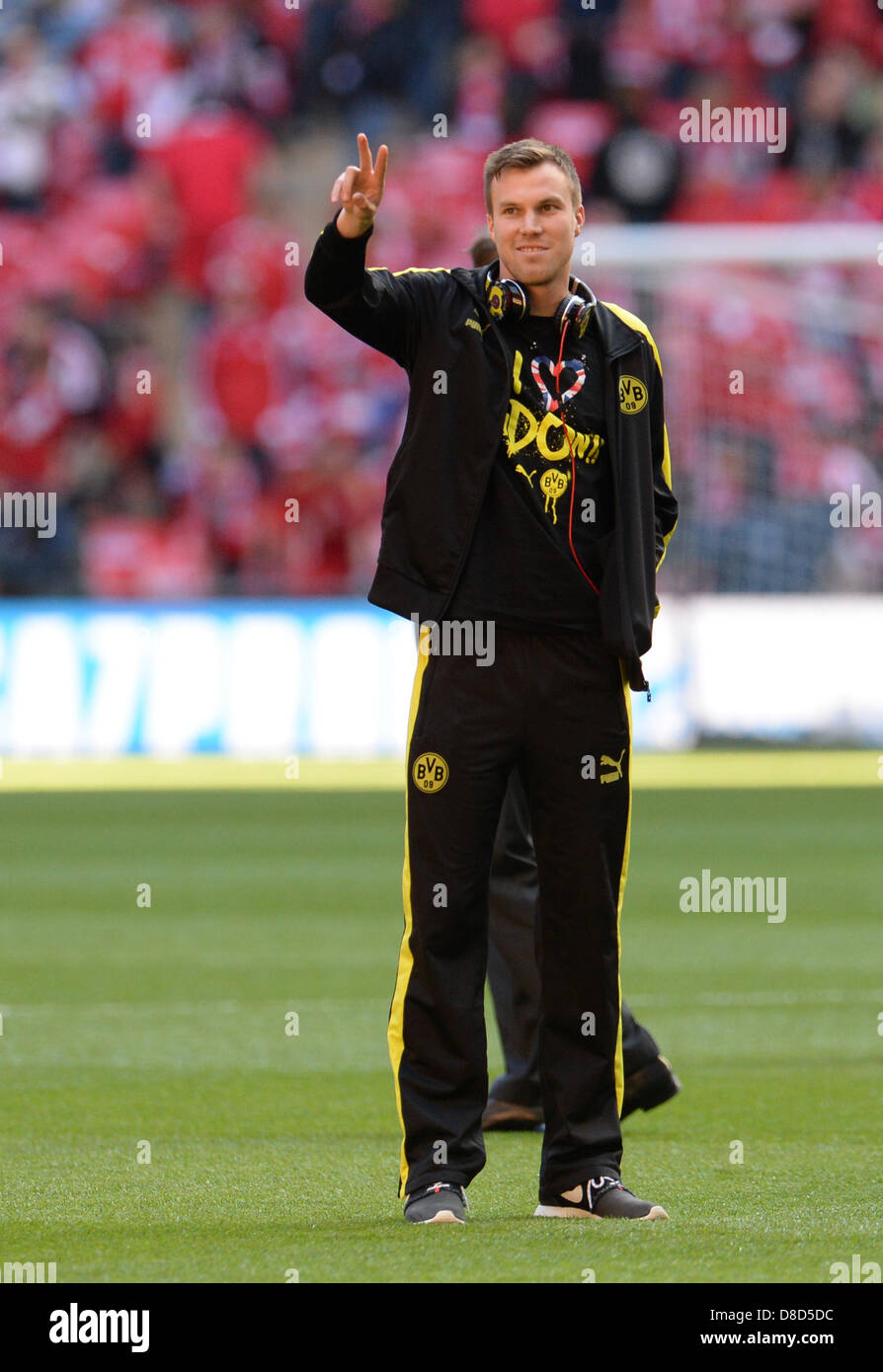 Dortmund's Kevin Grosskreutz poses during the UEFA soccer Champions ...