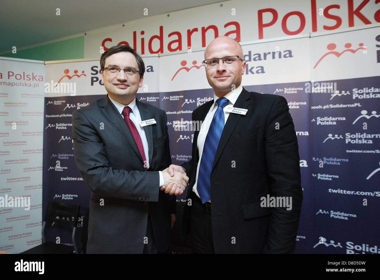 Elblag, Poland 25th, May 2013 Solidarna Polska party leader Zbigniew ...