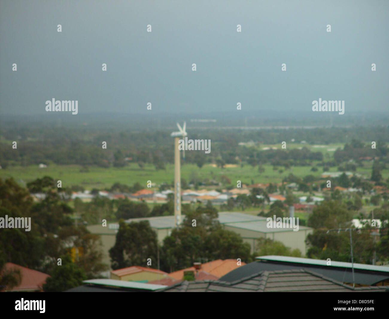 A rainy view of the southern suburbs of Perth is captured in this photo ...