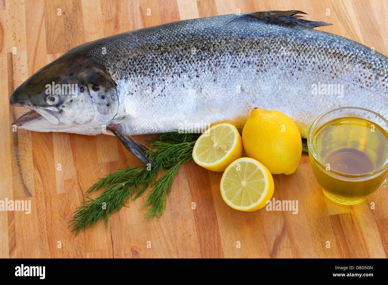 Salmon fish close up Stock Photo - Alamy
