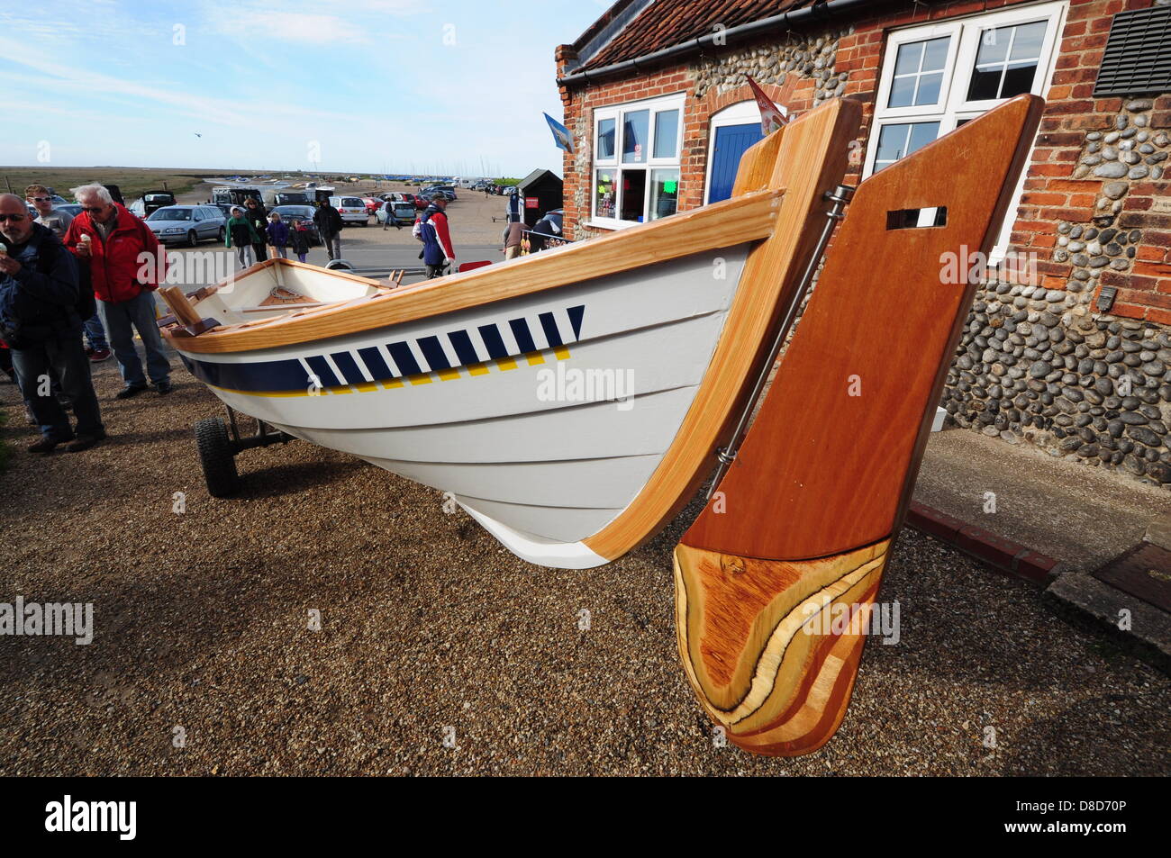Norfolk, UK. 25th May 2013. The first St Ayles skiff to be completed in ...