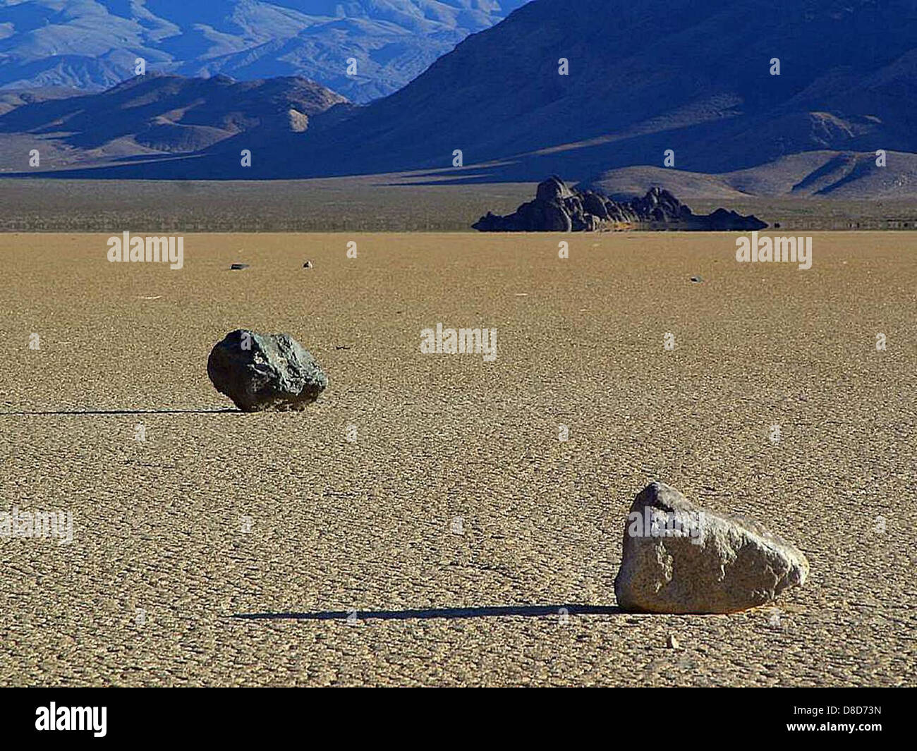 This photograph shows an assortment of rocks scattered across the ...
