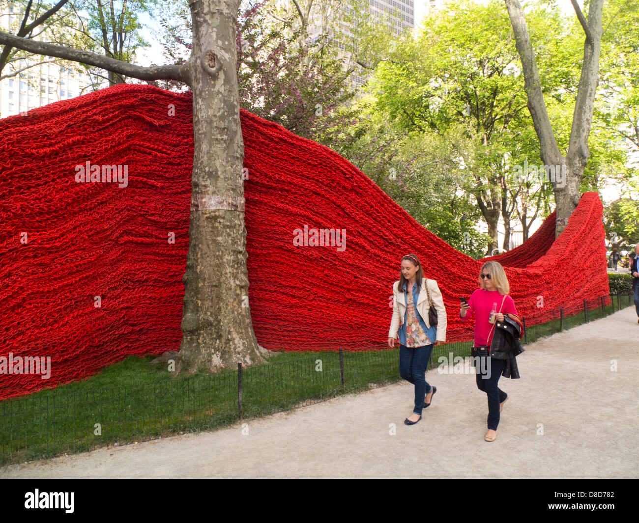 public art display in Madison Square Park NYC Stock Photo - Alamy