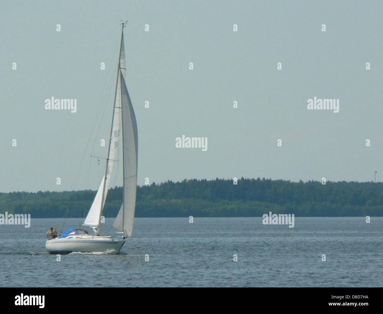 Sailing yacht gliding across hi-res stock photography and images - Alamy