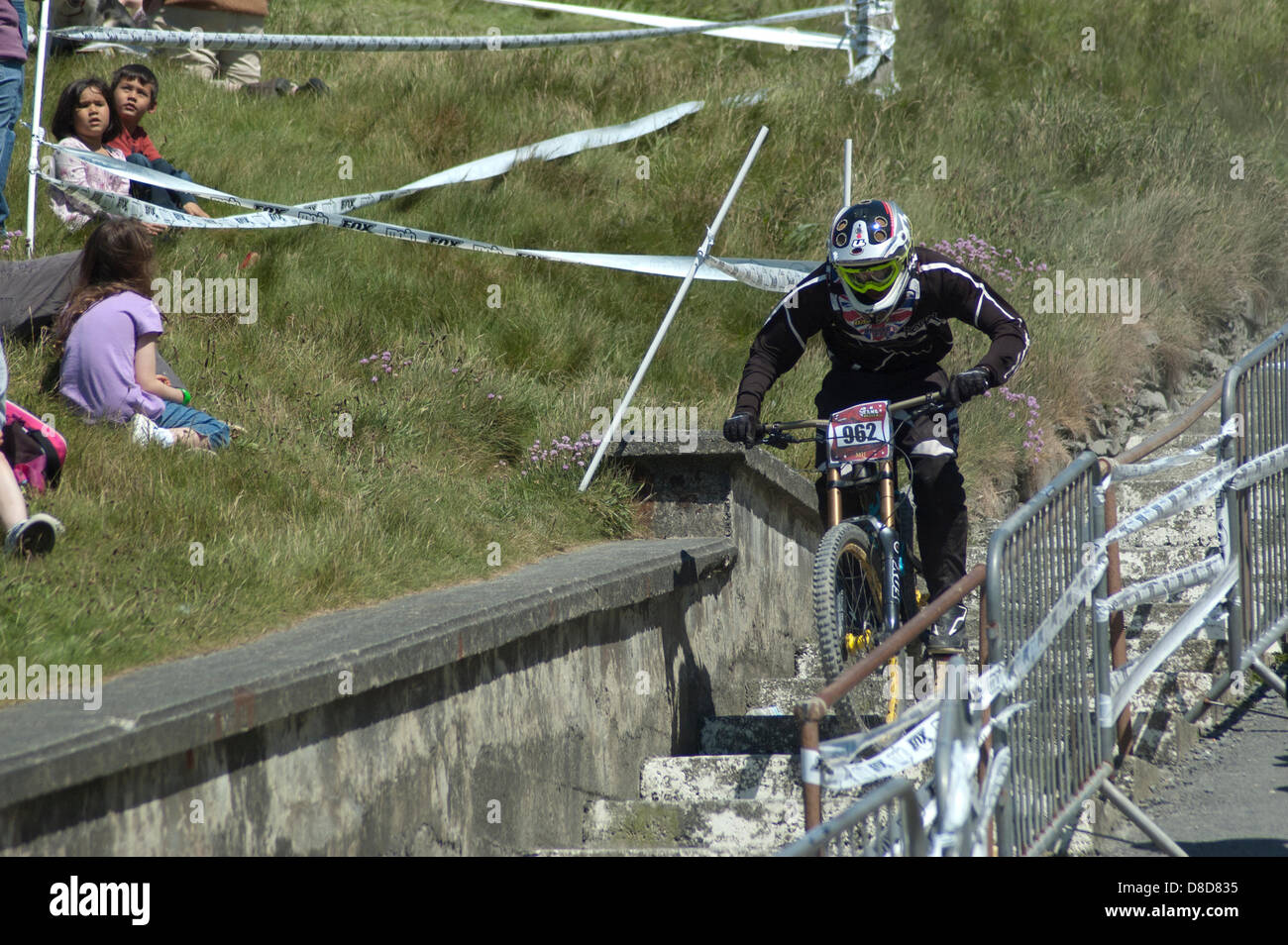 Wales mountain biking wales down hilling hi-res stock photography and ...