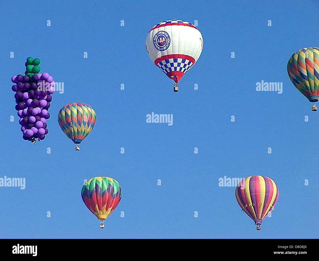 Several balloons on sky Stock Photo - Alamy