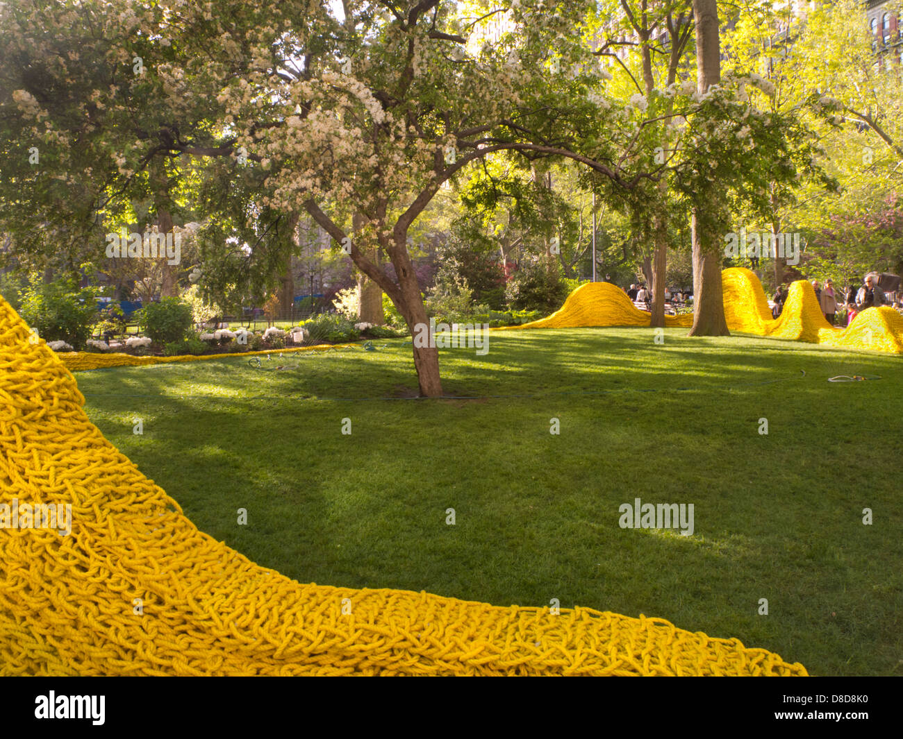 public art display in Madison Square Park NYC Stock Photo - Alamy