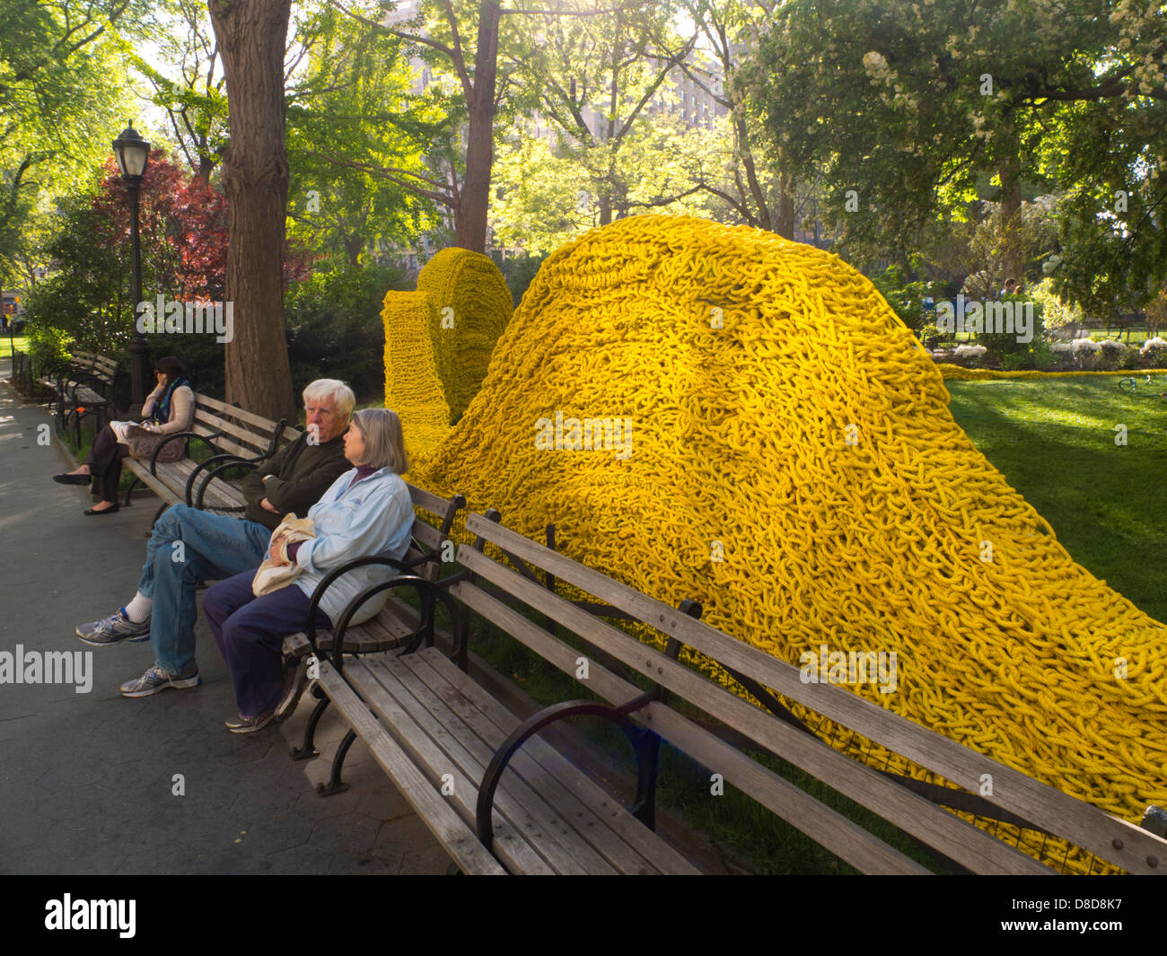 public art display in Madison Square Park NYC Stock Photo - Alamy