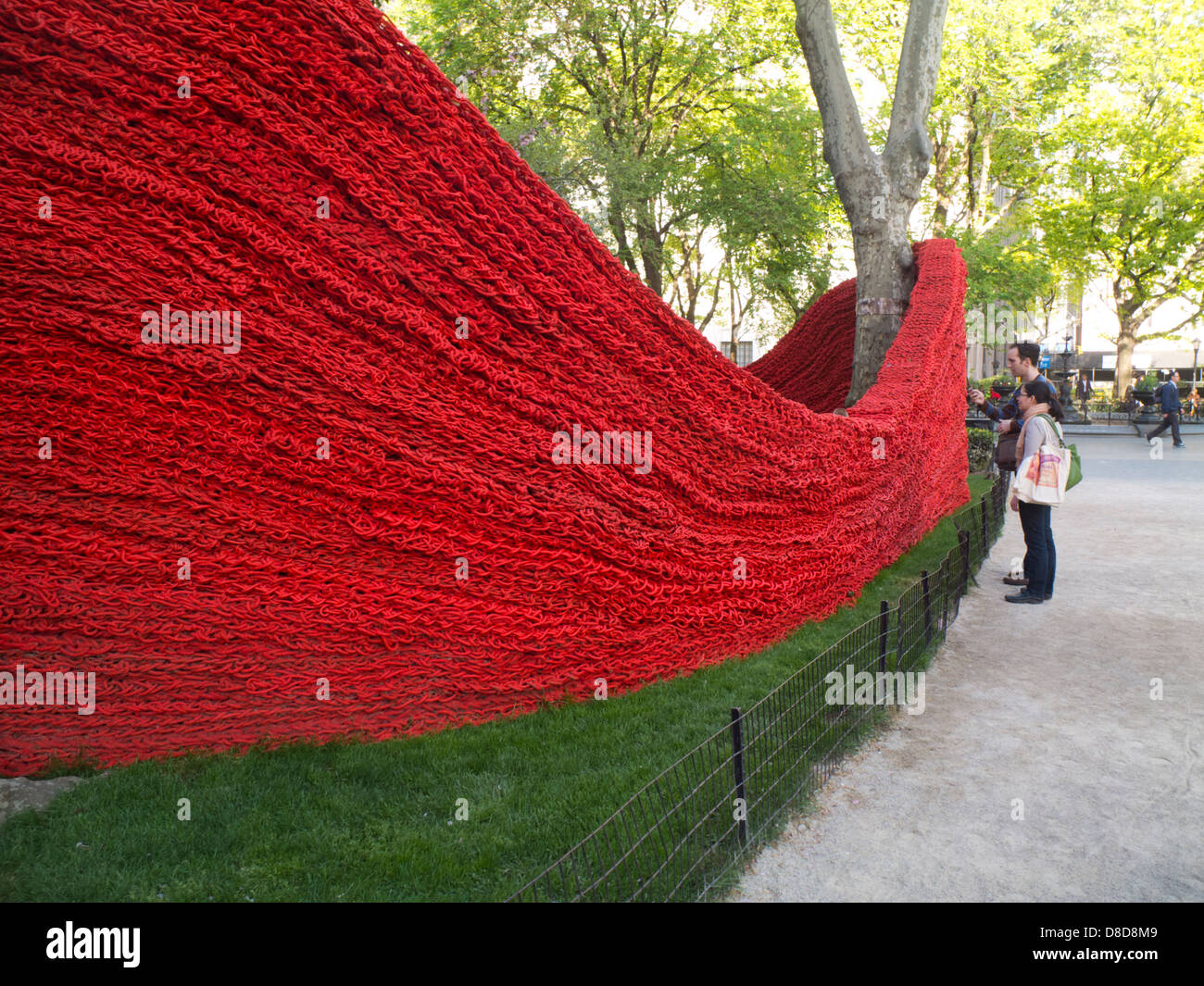 public art display in Madison Square Park NYC Stock Photo - Alamy