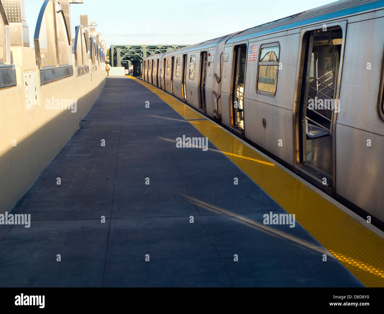 Subway train New York City Stock Photo - Alamy