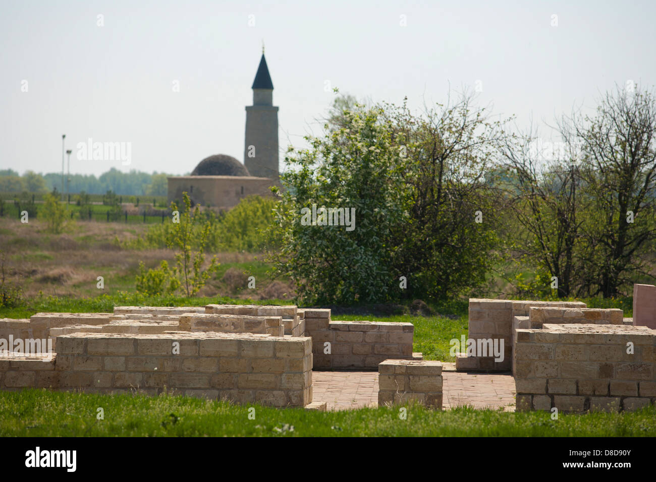 The ruins of the ancient city of Bulgar, the capital of the ancient ...