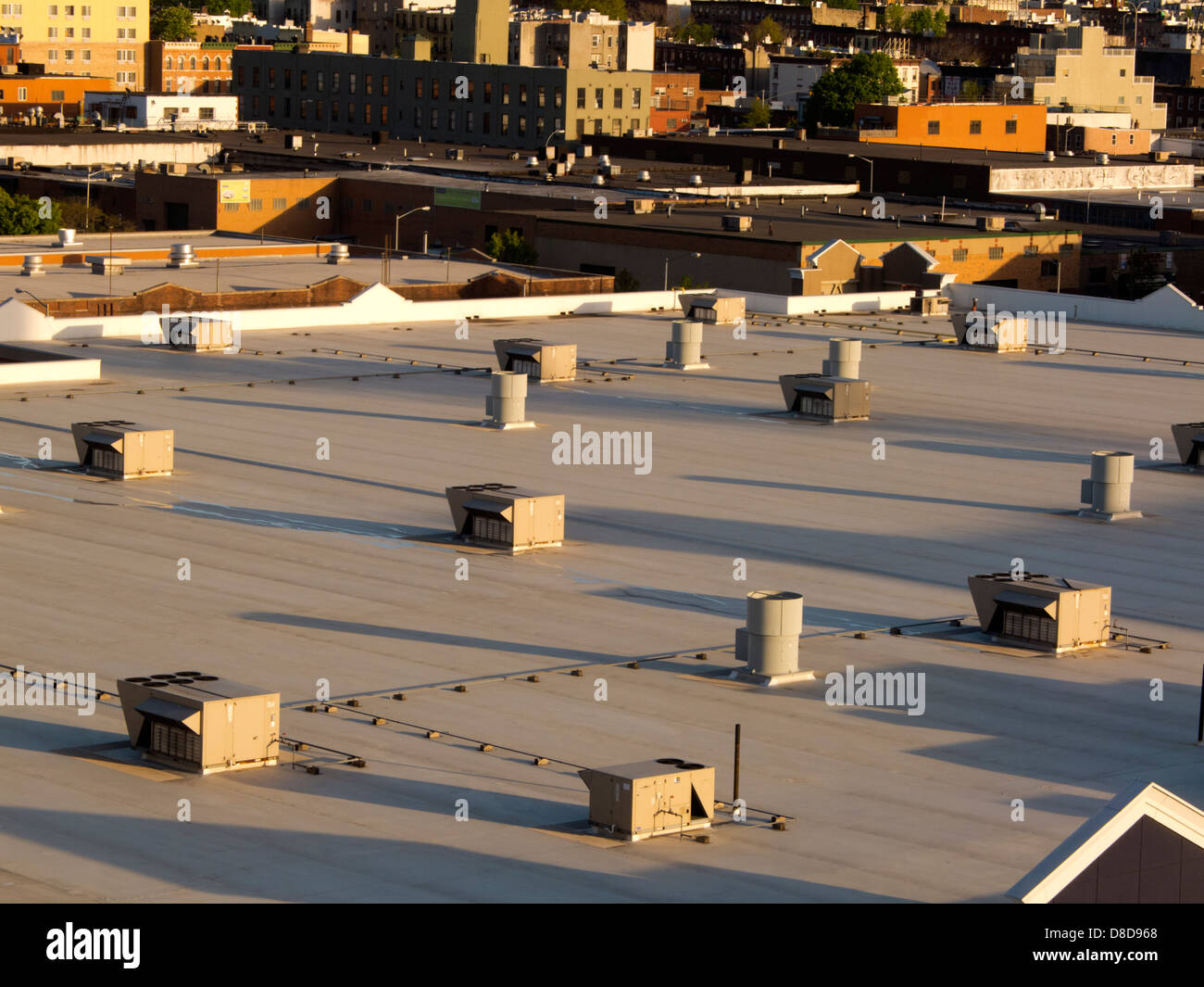 vents on rooftop buildings in New York City Stock Photo - Alamy