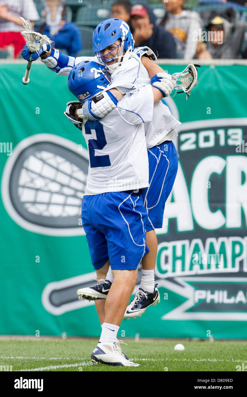 May 25, 2013: Duke Blue Devils attack Jordan Wolf (31) celebrates his ...
