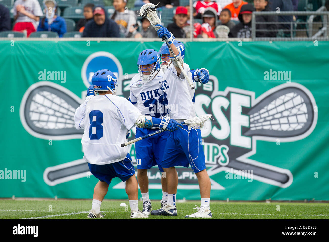 May 25, 2013: Duke Blue Devils attack Jordan Wolf (31) celebrates his ...