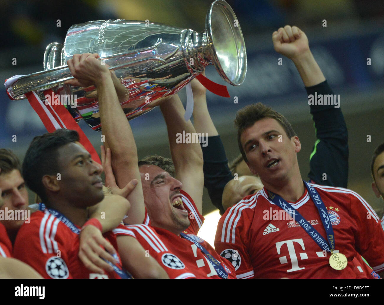 Franck Ribery Champions League Trophy High Resolution Stock Photography ...