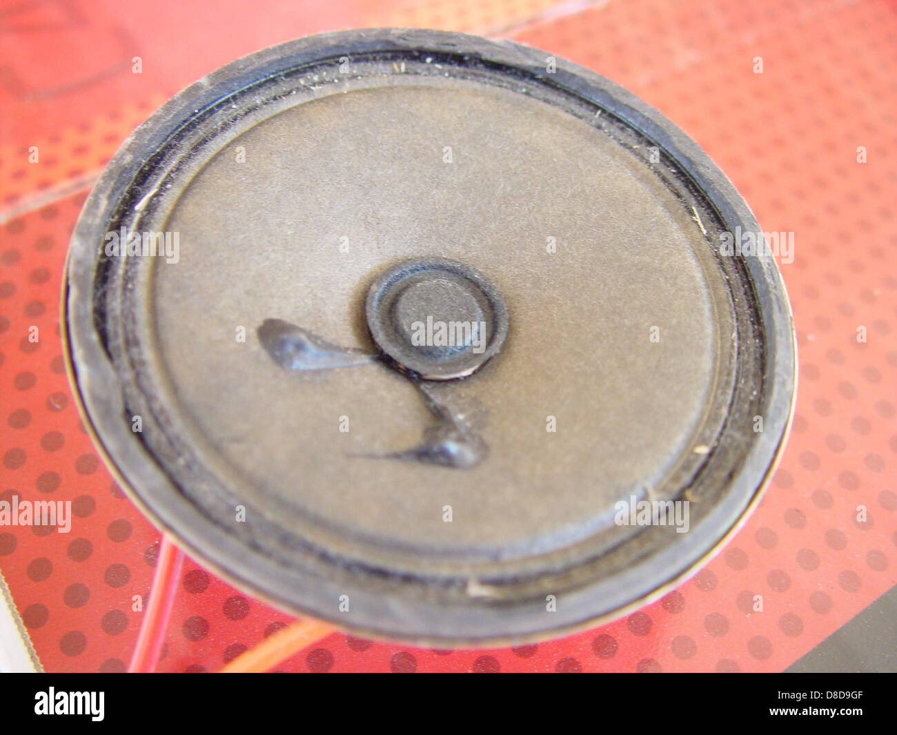 This stock photo shows a small loudspeaker, commonly used for personal ...