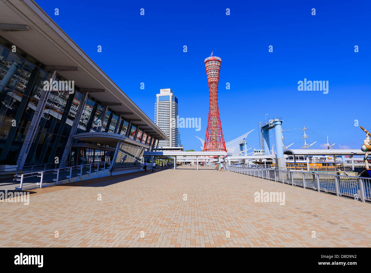 Port of Kobe and Port Tower Stock Photo - Alamy