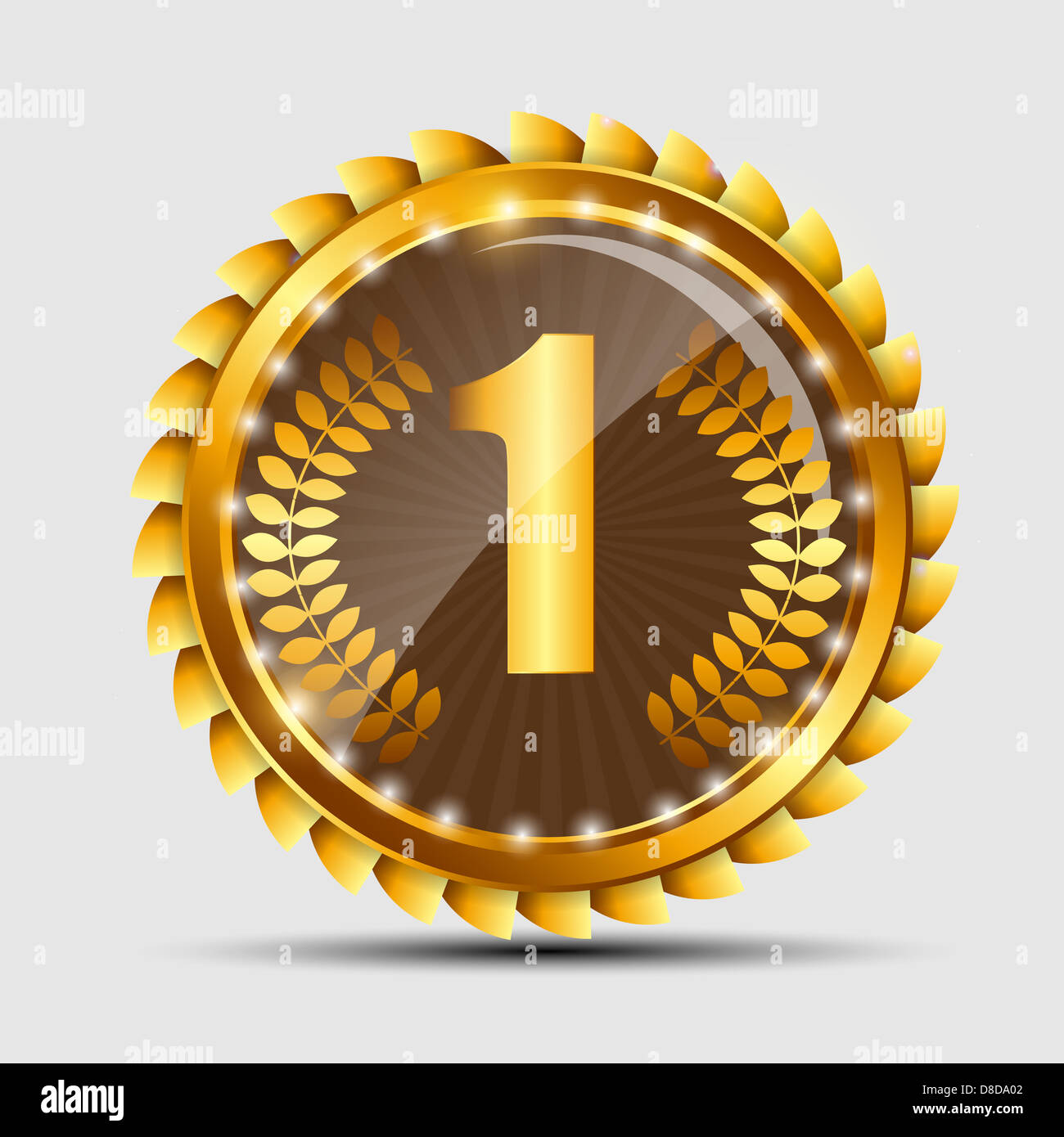 Vector gold sign, label template Stock Photo - Alamy