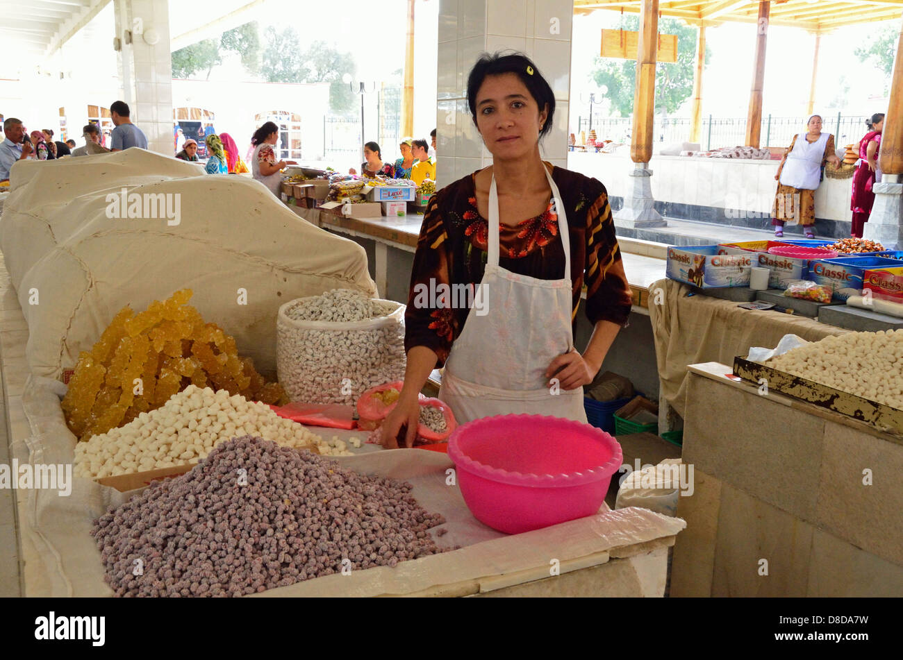 Samarkand Siob Bazaar Stock Photo - Alamy