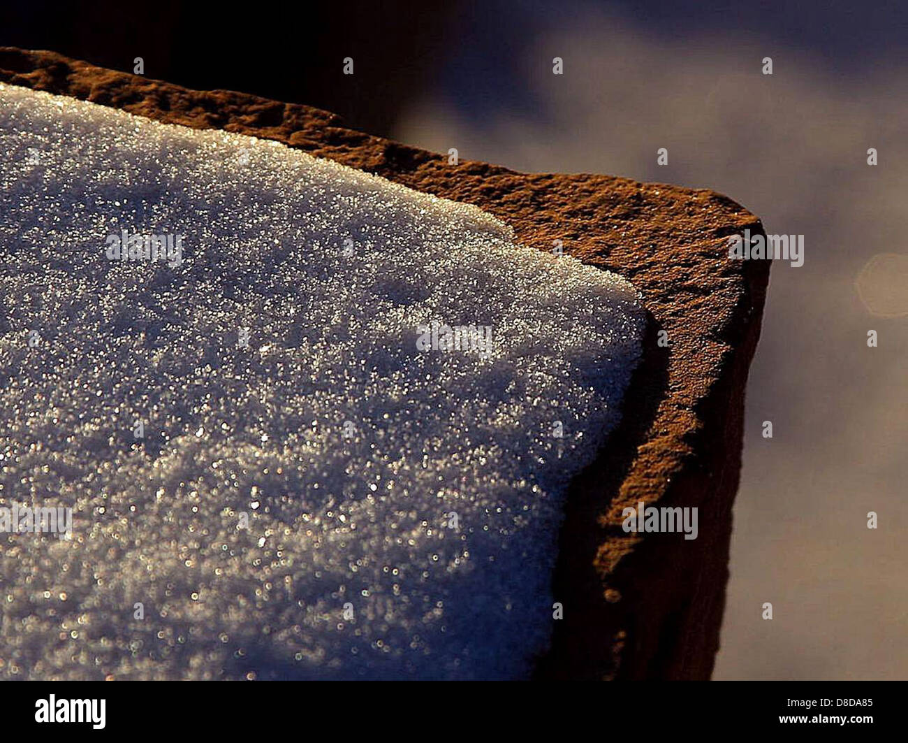 A scene depicting light snow, highlighting the cold, wintery ...