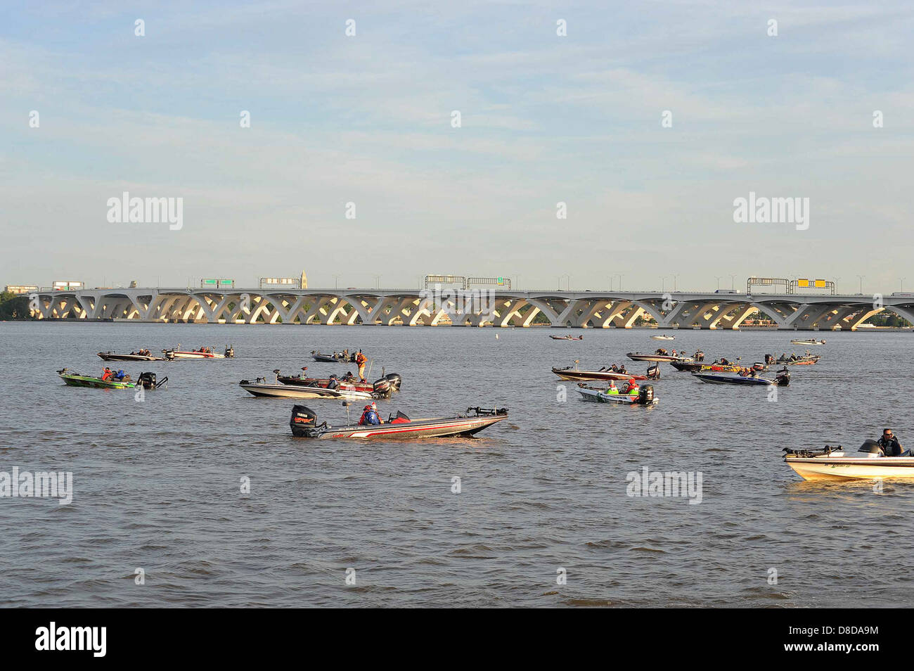 A fleet of speedboats cutting through the water, highlighting their ...