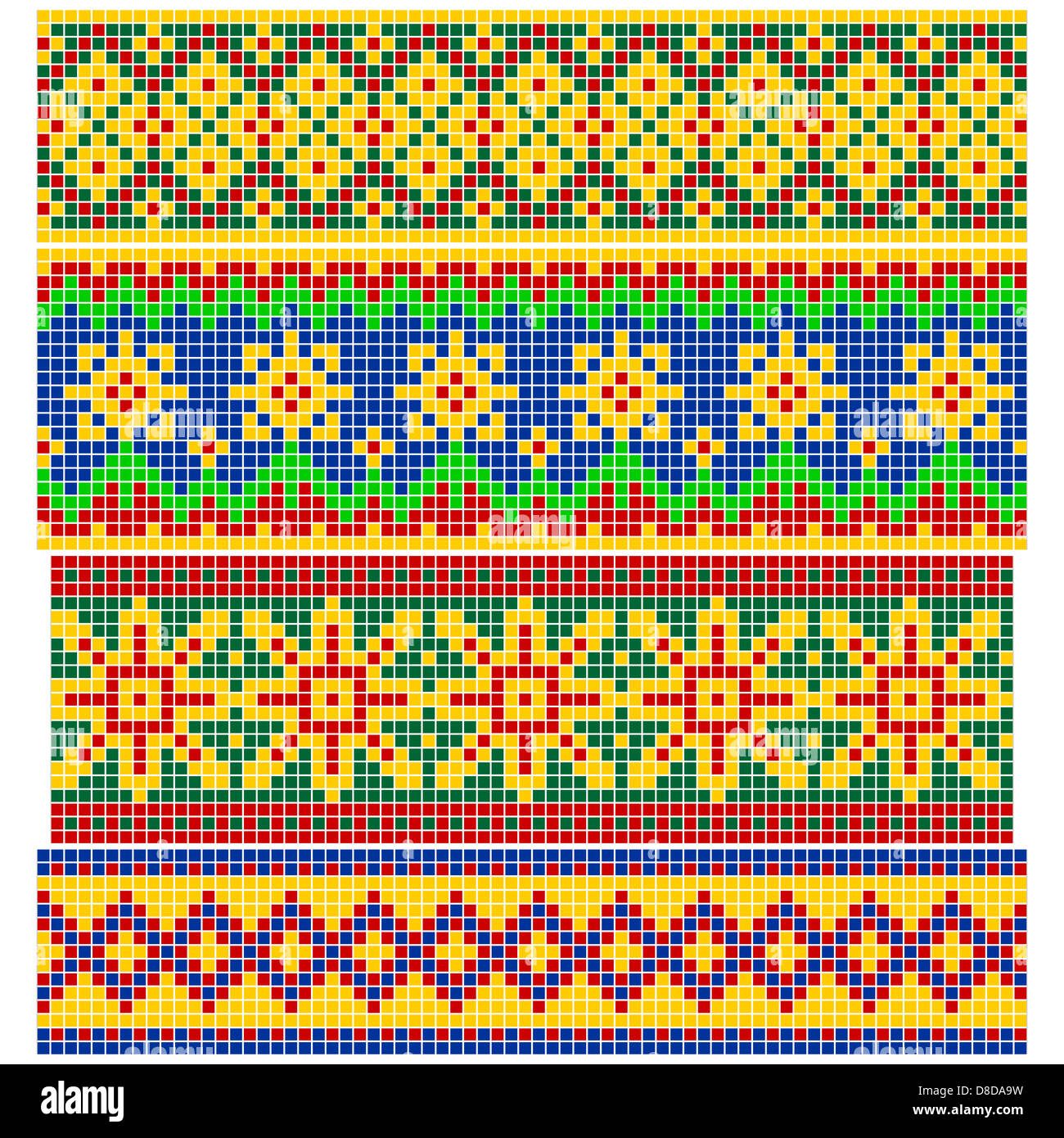 Set of Old Russian patterns Stock Photo - Alamy