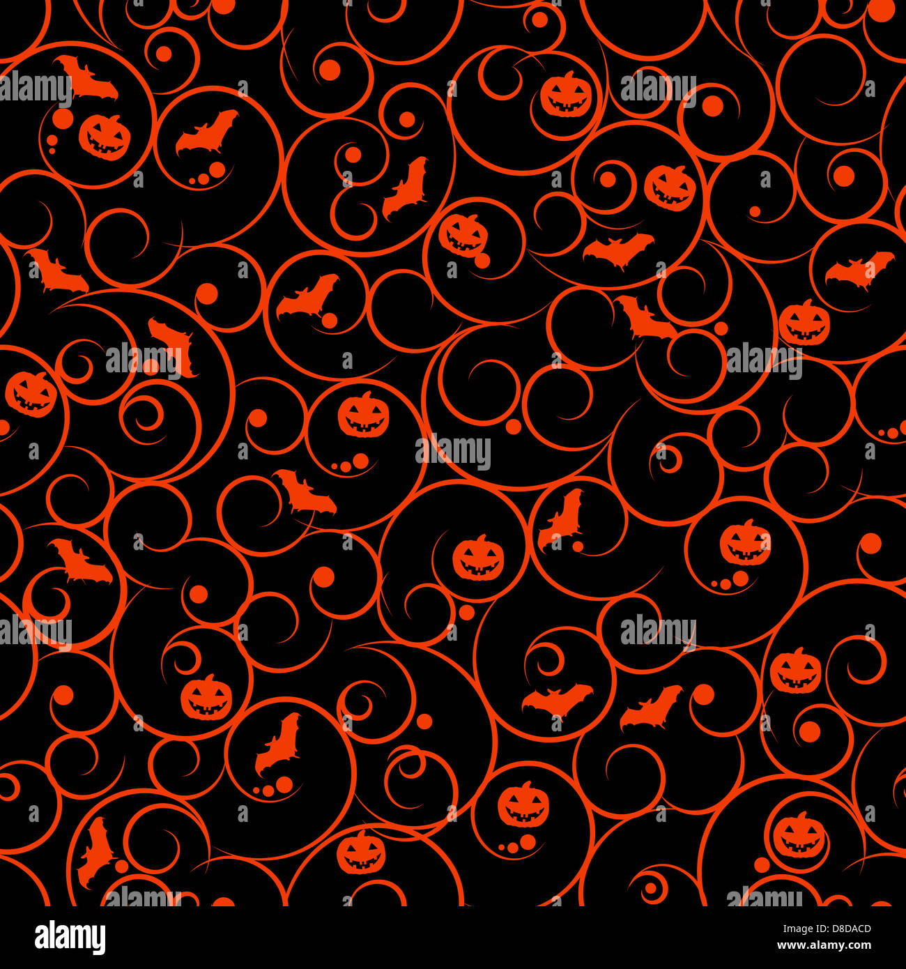 Halloween seamless pattern background vector illustration Stock Photo ...