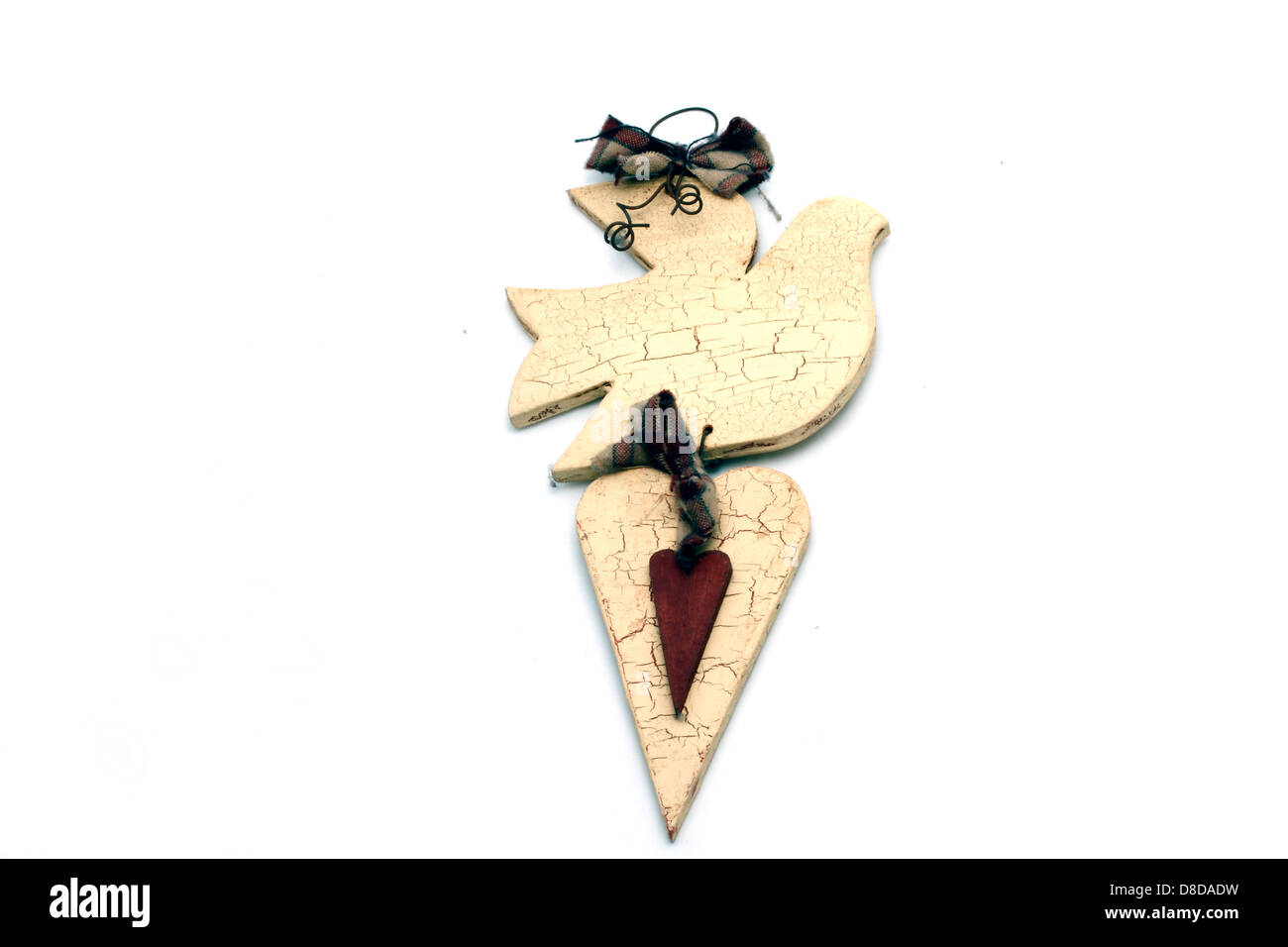 Quaker symbols dove heart hand on a plaque Stock Photo: 56841957 - Alamy