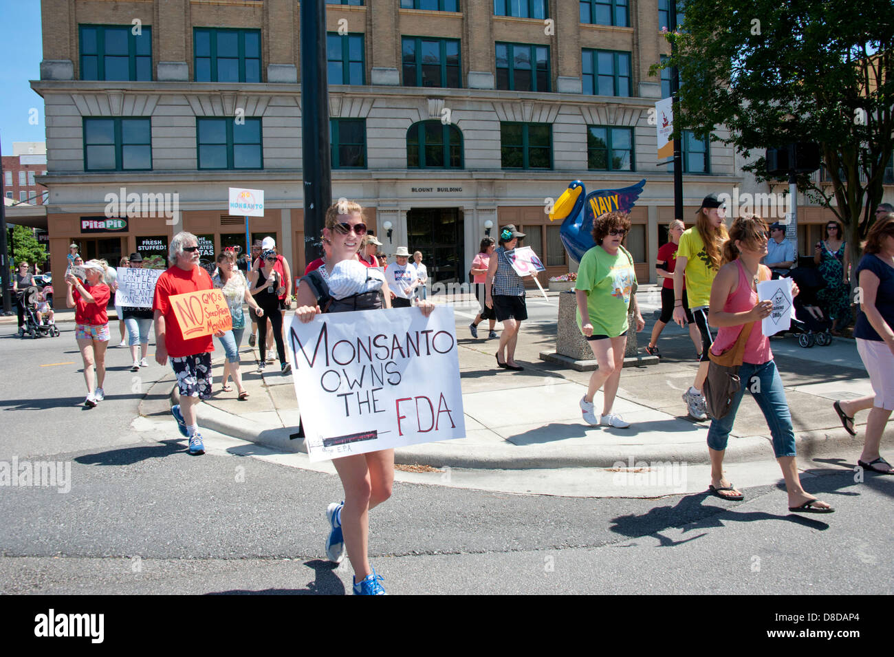 Protesters join worldwide "March Against Monsanto" marches to protest ...