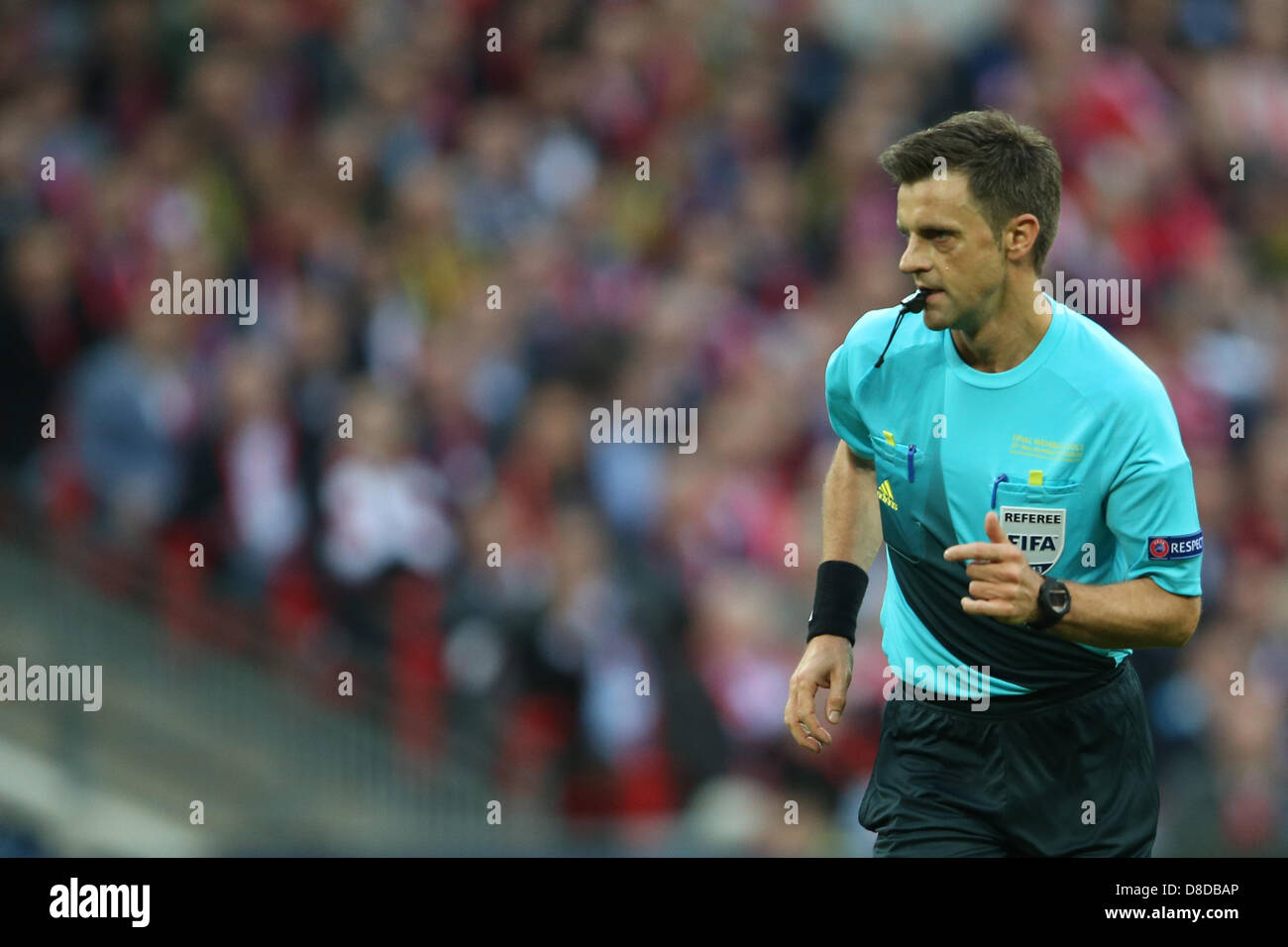 Italian referee Nicola Rizzoli gestures during the UEFA soccer ...
