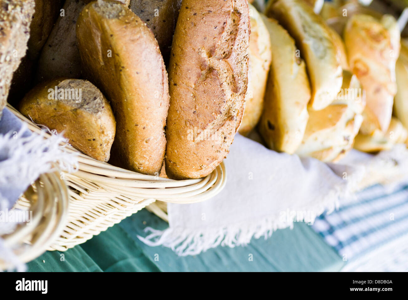Fresh produce on sale at the local farmers market Stock Photo - Alamy