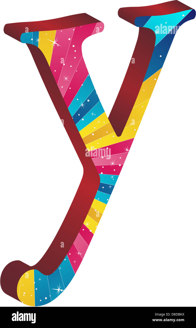 Colored alphabet with stripes and stars Stock Photo - Alamy