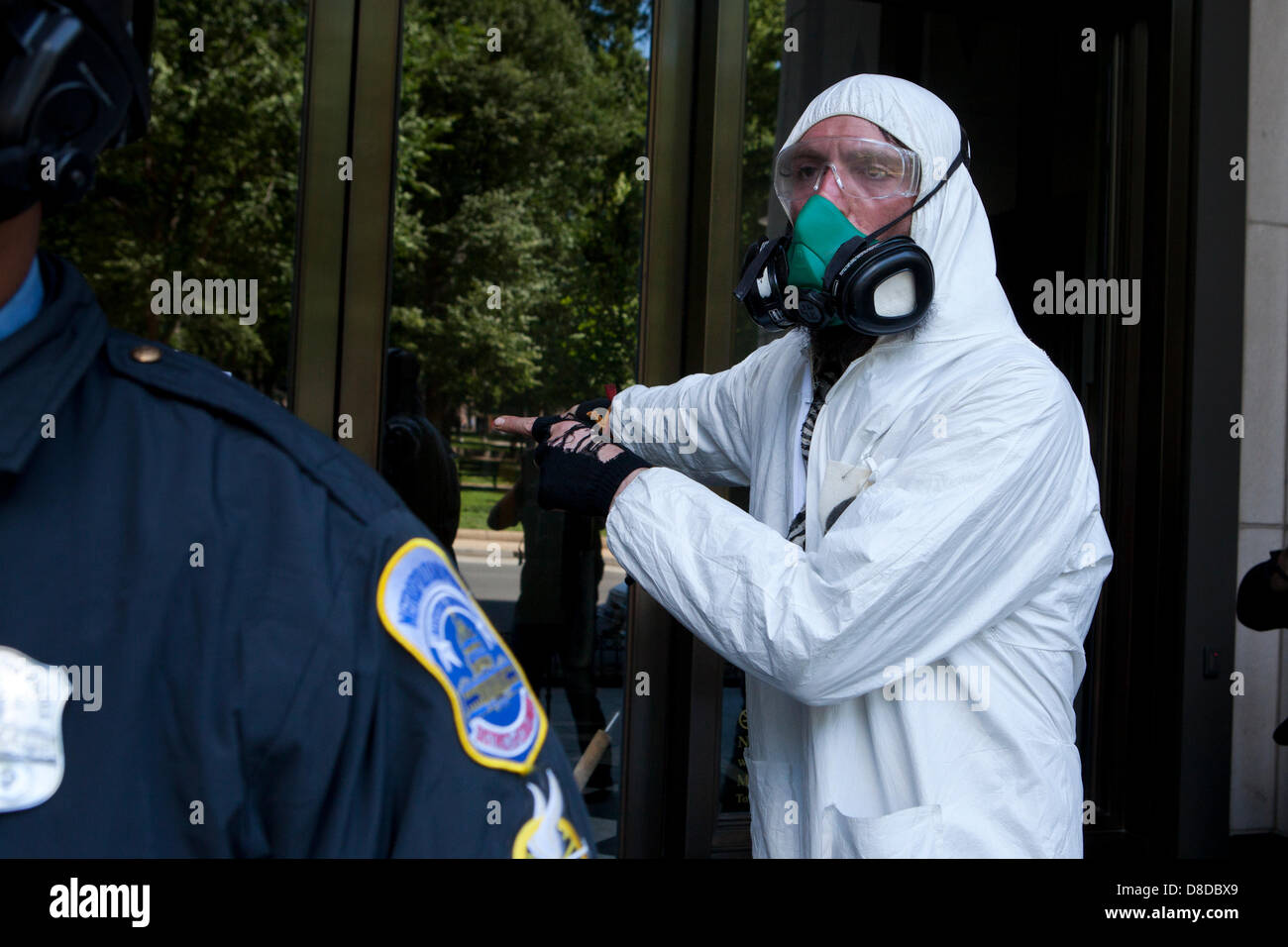 Gmo protest police hi-res stock photography and images - Alamy