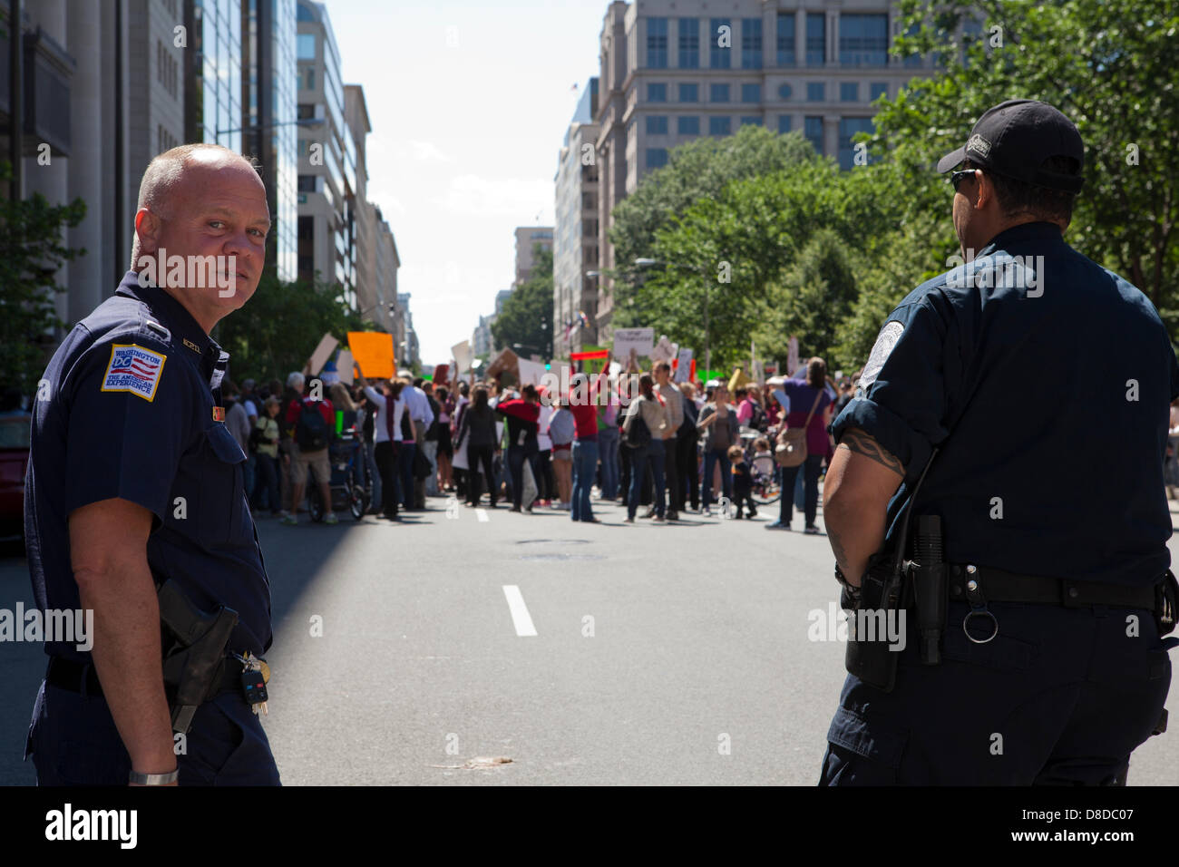 Gmo protest police hi-res stock photography and images - Alamy