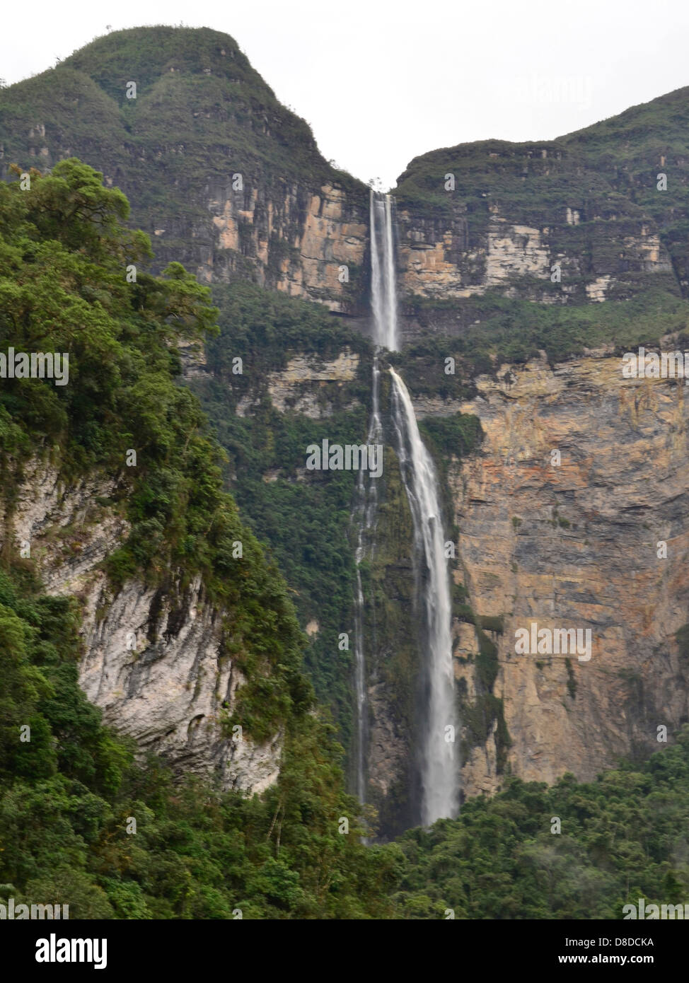 Gocta waterfall, 771m high. Chachapoyas, Amazonas, Peru Stock Photo - Alamy
