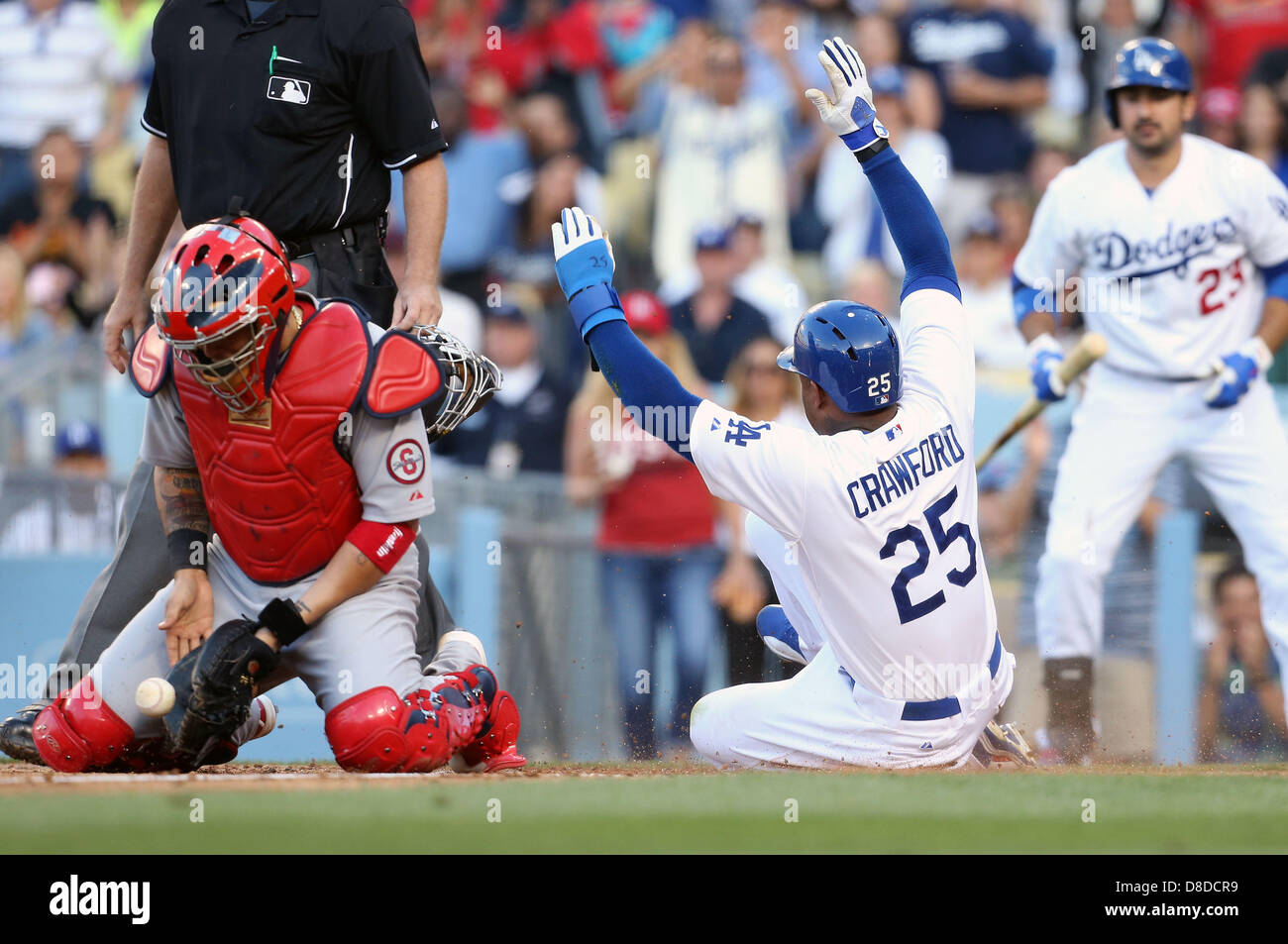 Los Angeles, California, USA. 25th May, 2013. Los Angeles Dodgers left ...