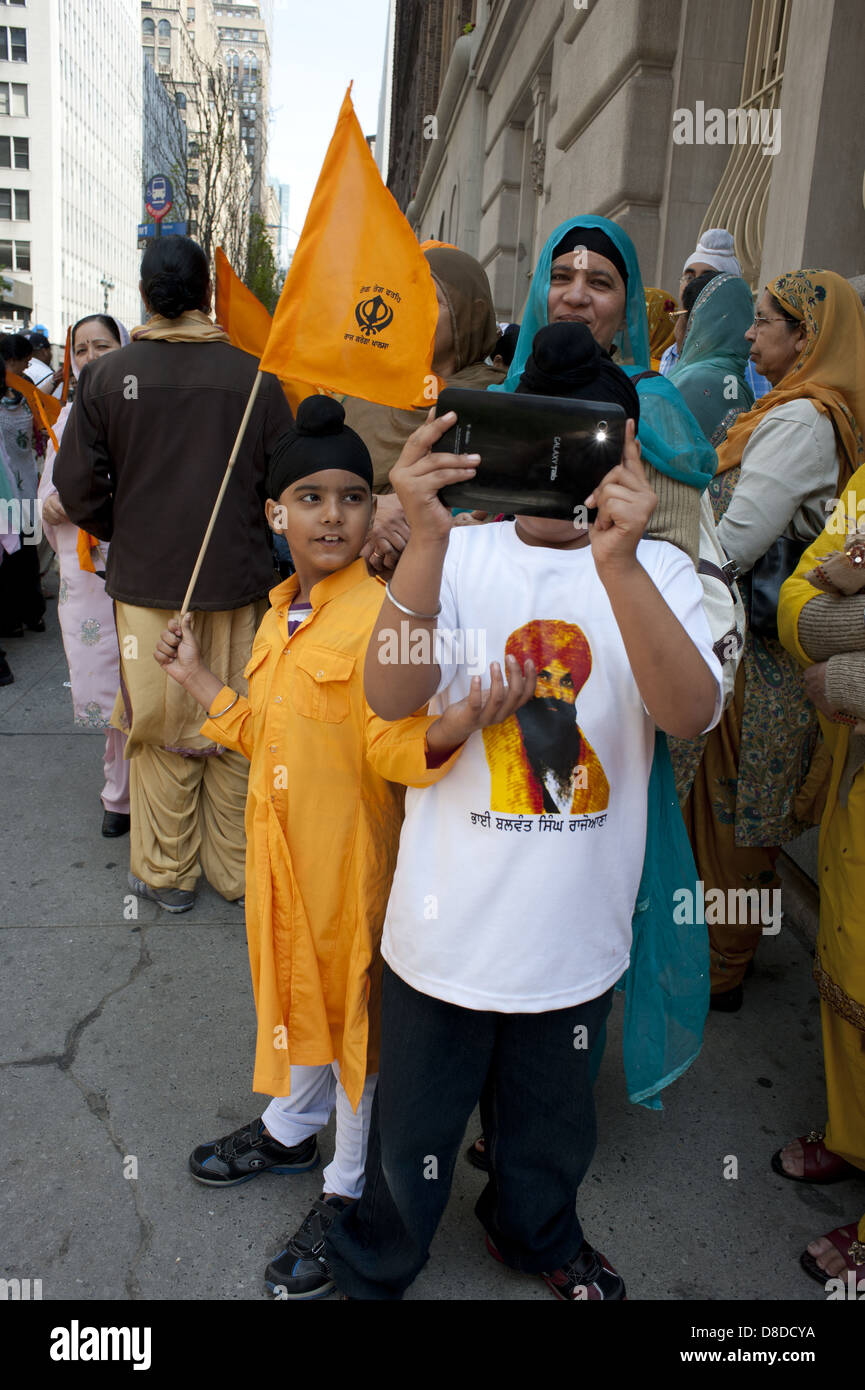 New York City, NY: 25th annual Sikh Day Parade, 2012 Stock Photo - Alamy
