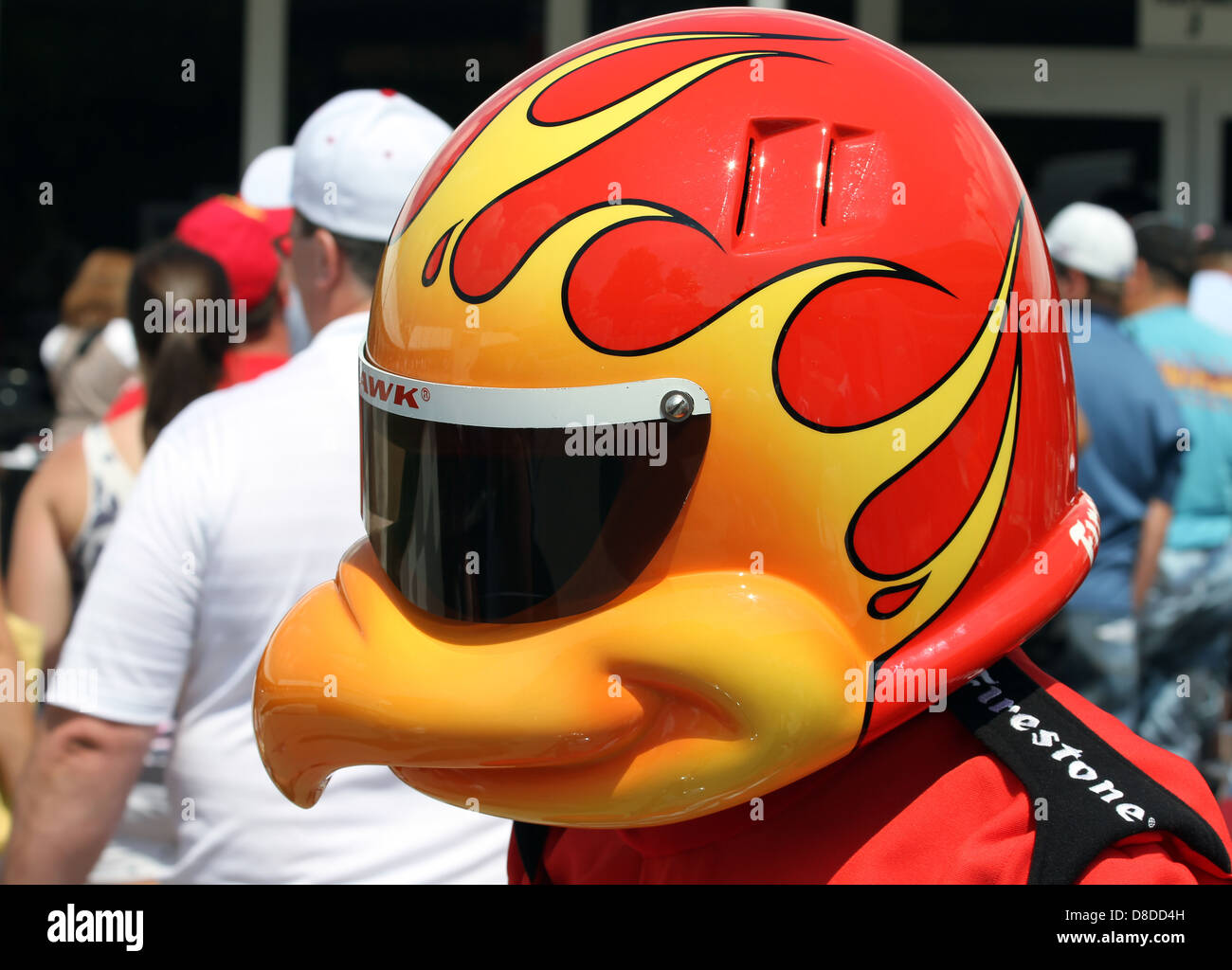 Firestone Mascot Firehawk during 500 Festival Community Day Stock Photo ...