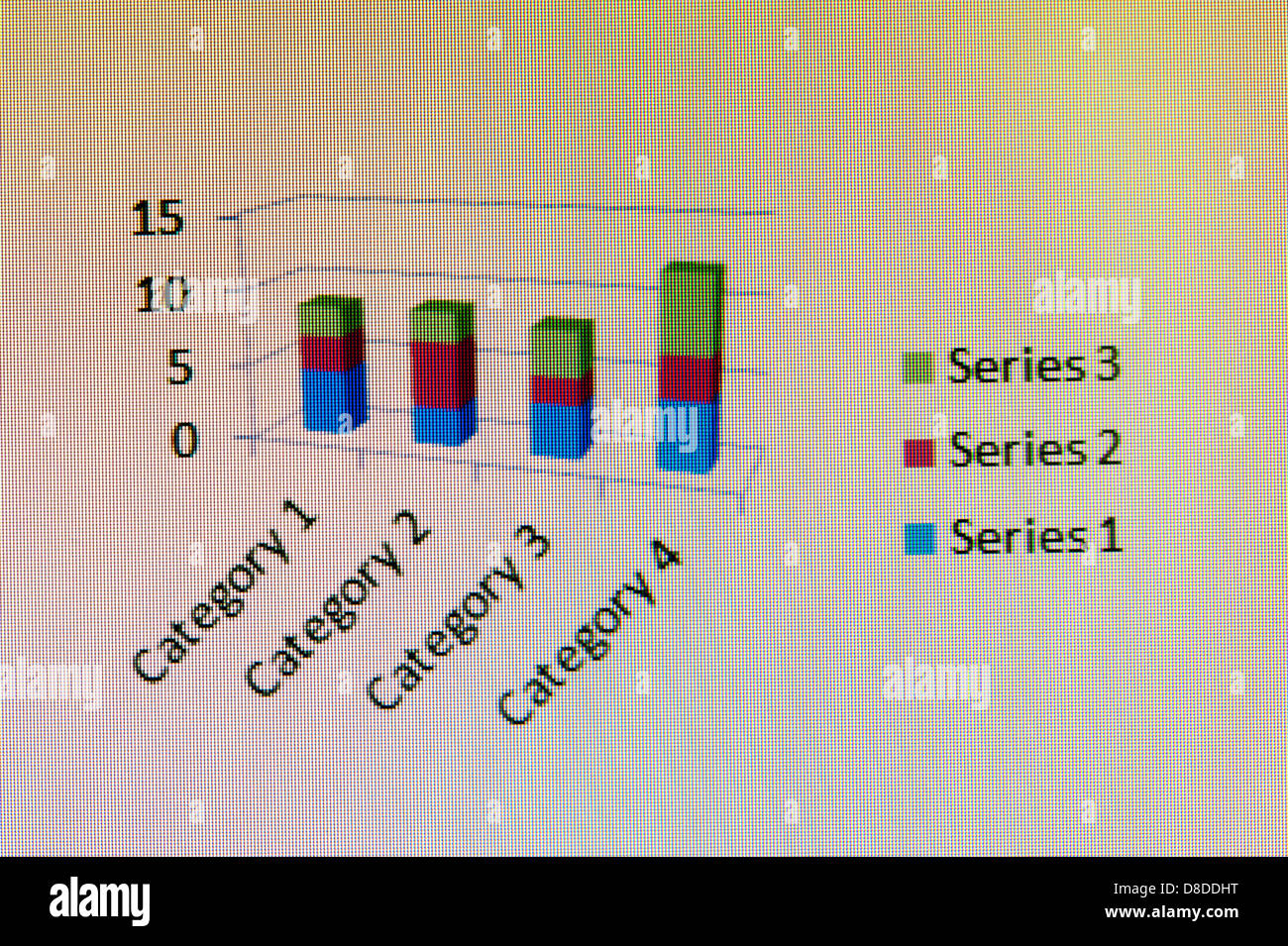 Business chart on computer monitor Stock Photo - Alamy