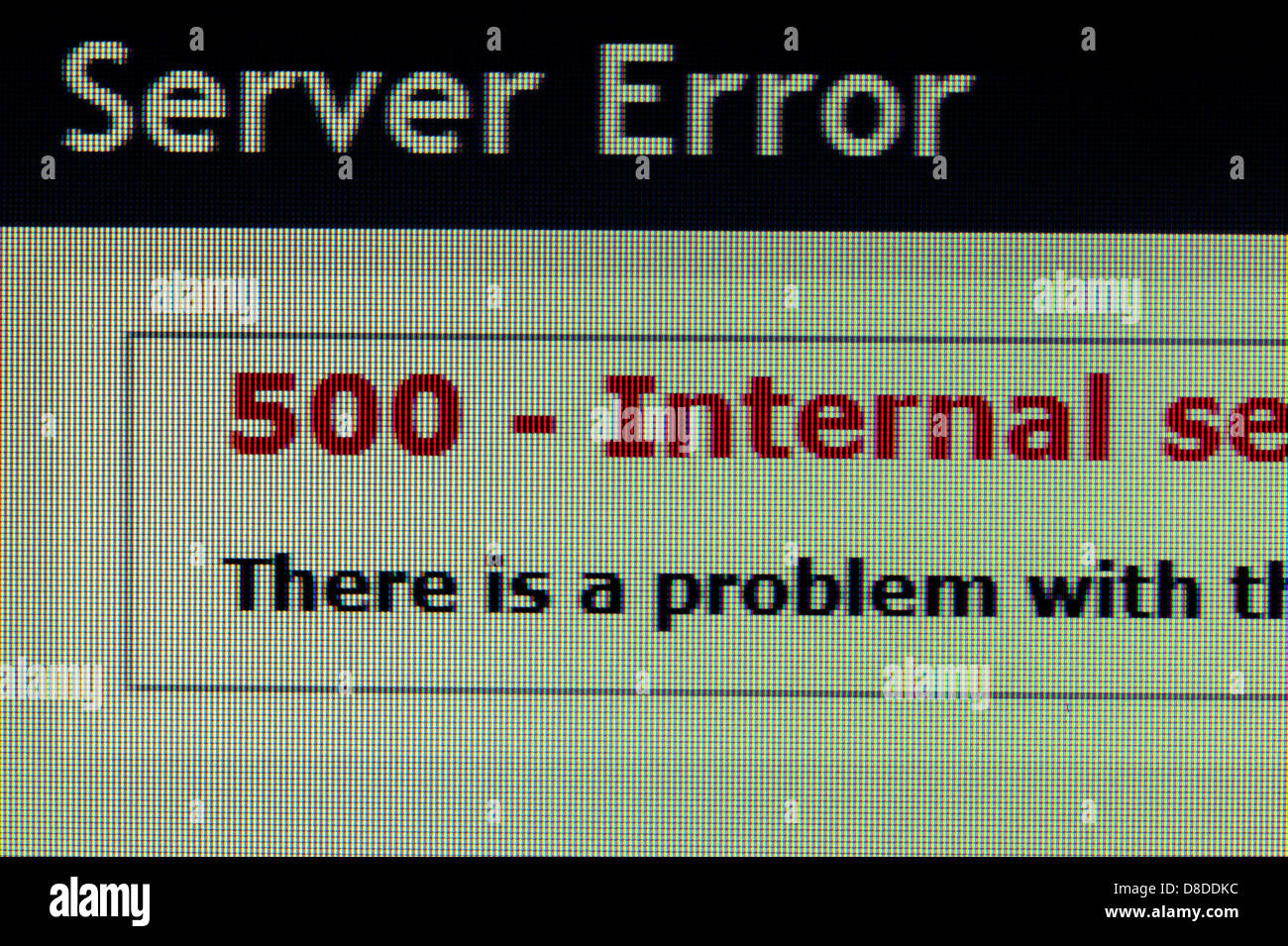 500 internal server error text hi-res stock photography and images - Alamy