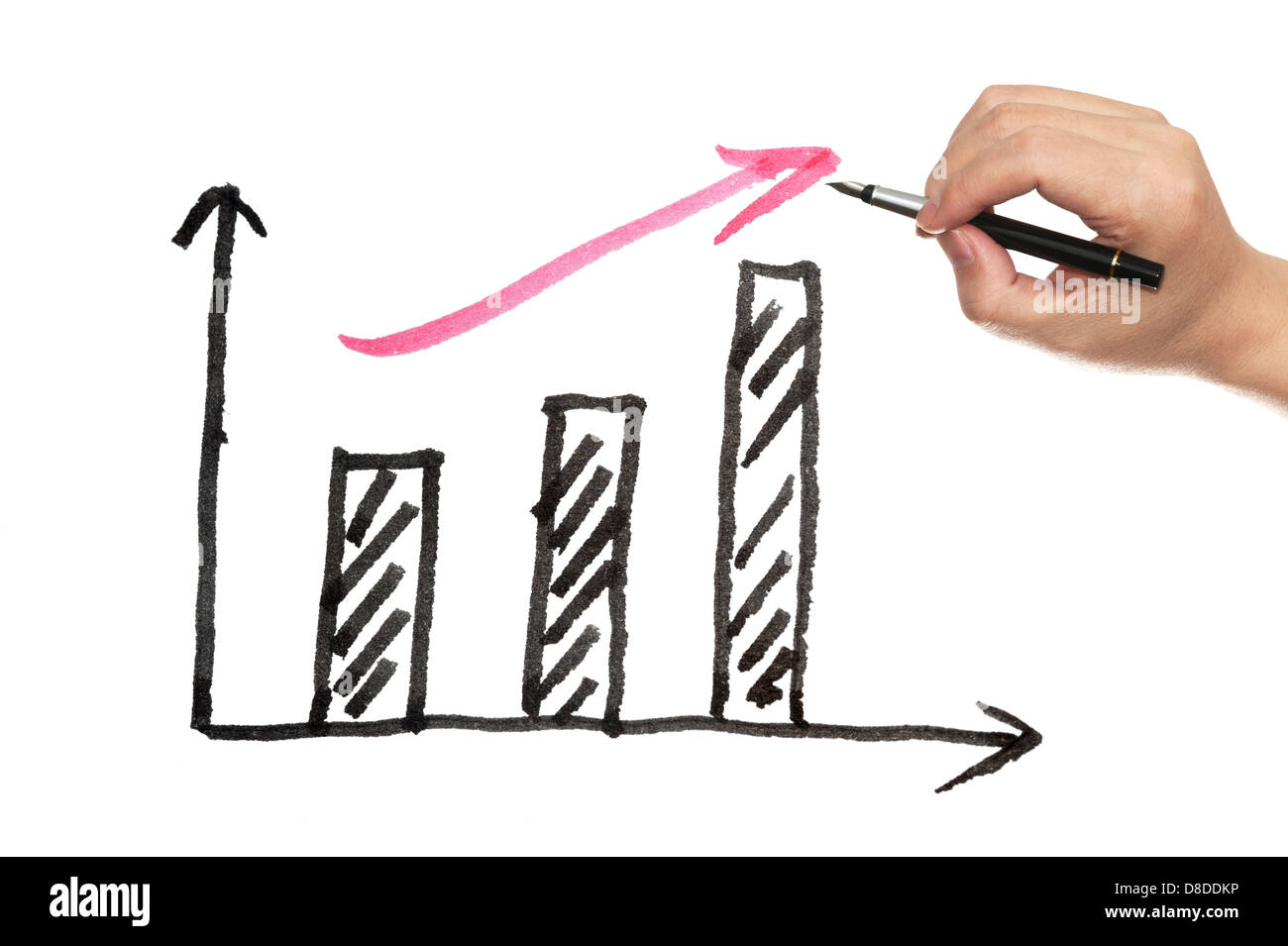 Concept business draw diagram chart hi-res stock photography and images ...