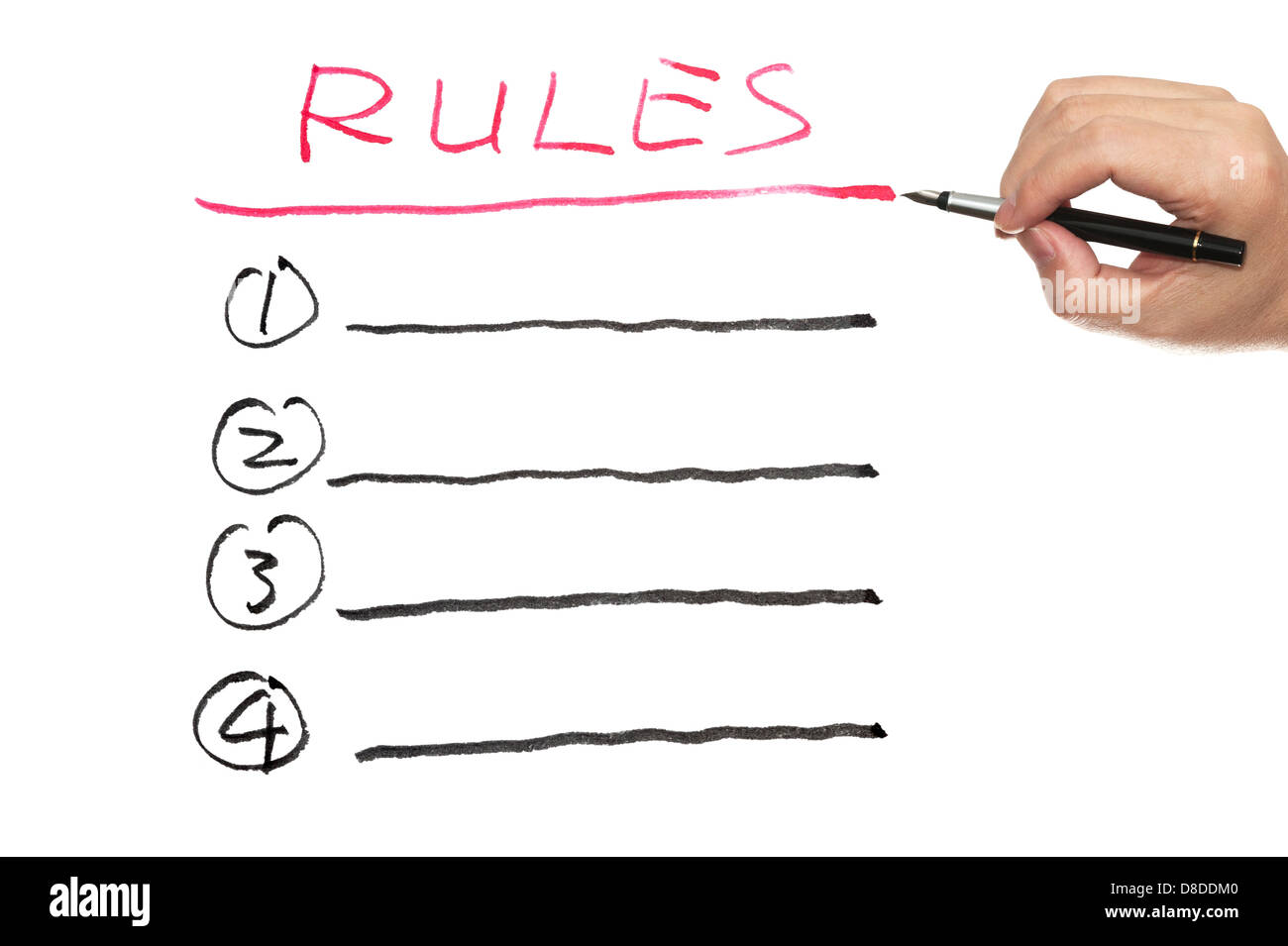 Guideline rules hi-res stock photography and images - Alamy