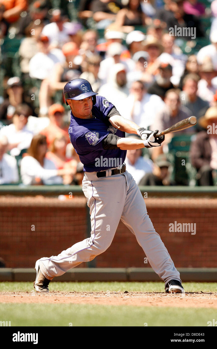 San Francisco, California, USA. 25th May, 2013. Colorado first baseman ...