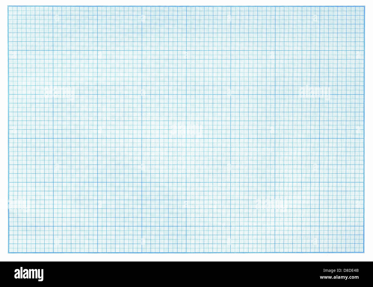 Millimeter Blue Graph Paper Real Photo Stock Photo Alamy