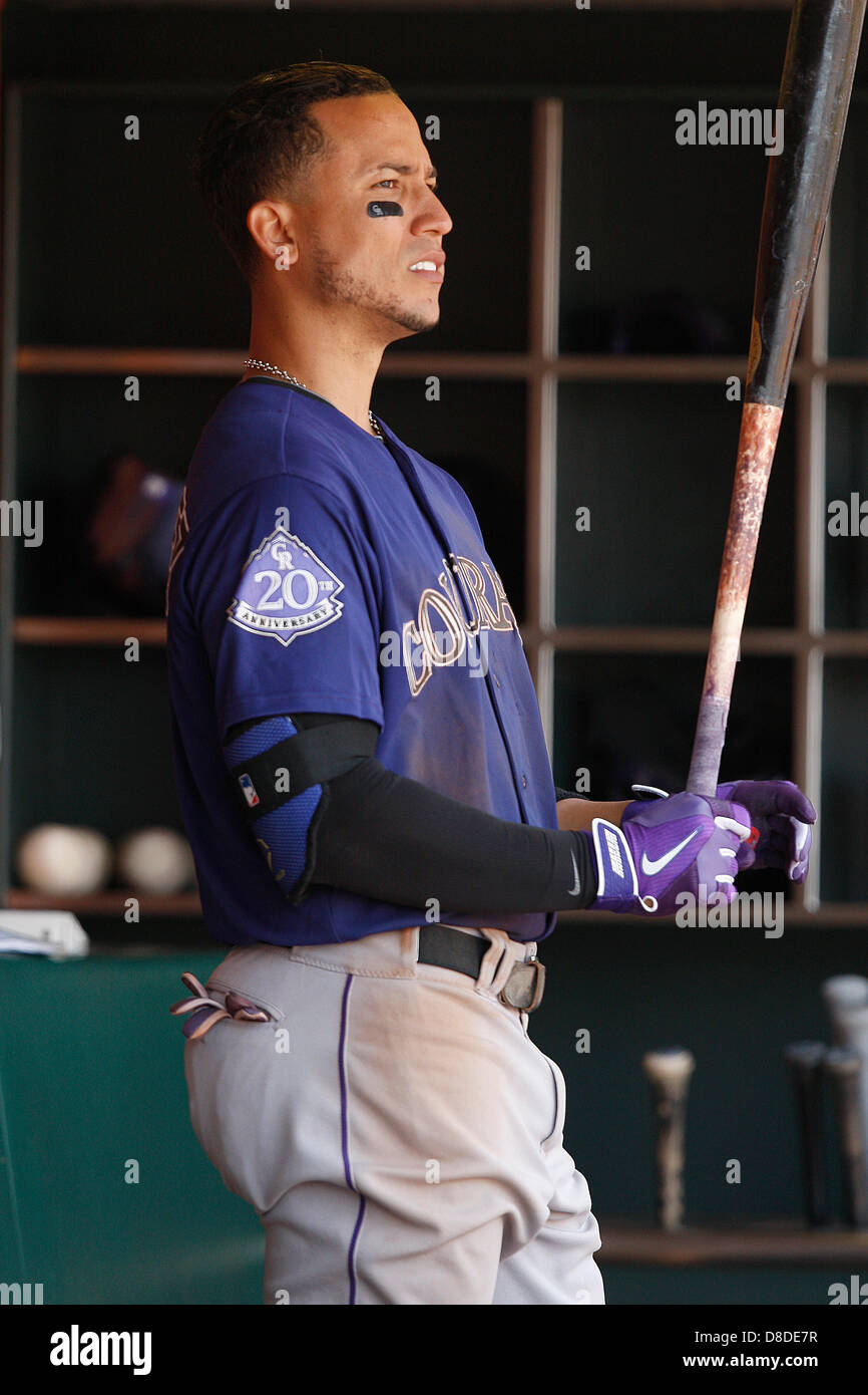 San Francisco, California, USA. 25th May, 2013. Colorado outfielder ...