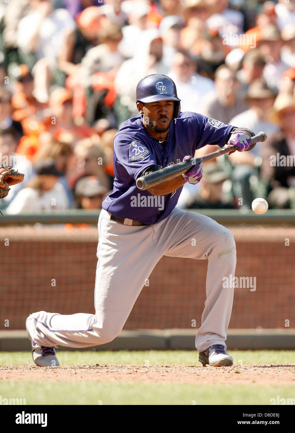 San Francisco, California, USA. 25th May, 2013. Colorado outfielder ...