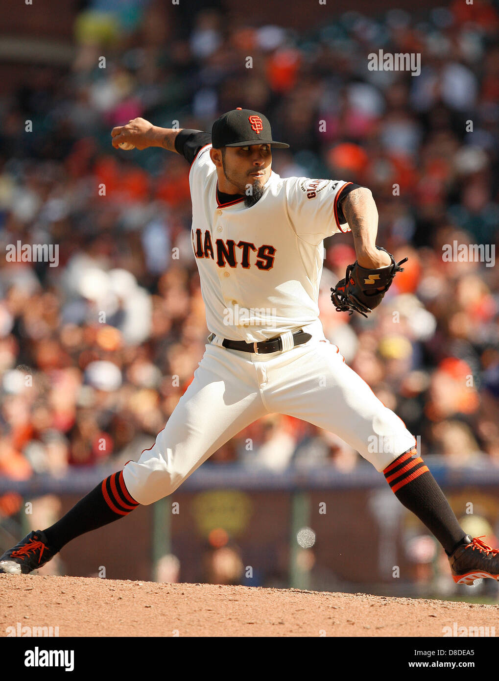 San Francisco, California, USA. 25th May, 2013. San Francisco pitcher ...
