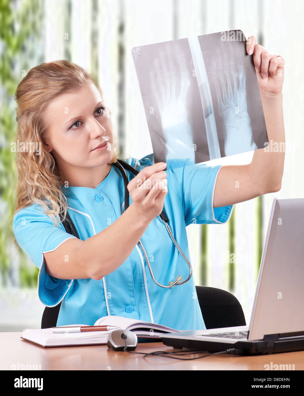 Doctor with x-ray Stock Photo - Alamy