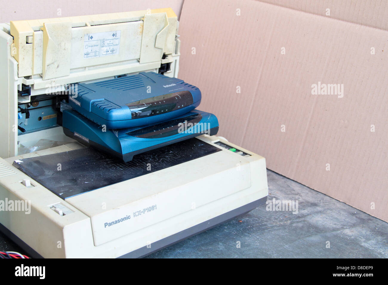 Concept of obsolete IT technology Stock Photo - Alamy